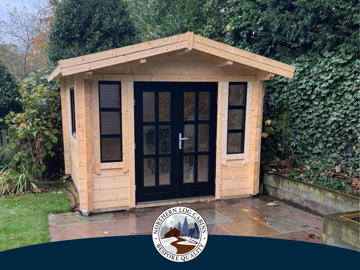 A Maple 3x3m Log Cabin Delivered with Excellence – Northern Log Cabins